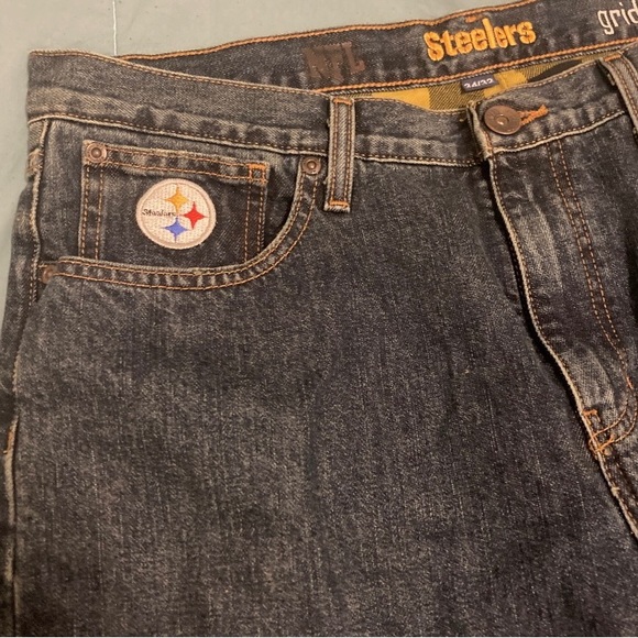 NFL | Jeans | Rare Steelers Nfl Vintage Flannel Jeans | Poshmark